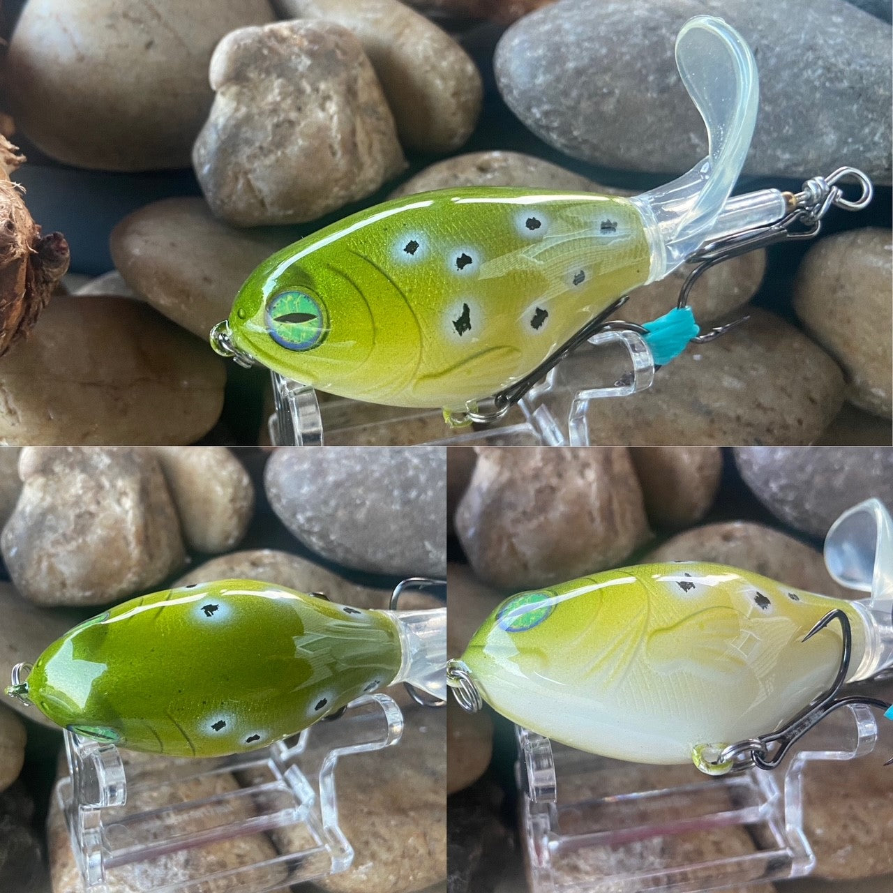 75mm Green Frog Plopper – Wrekked Customs LLC