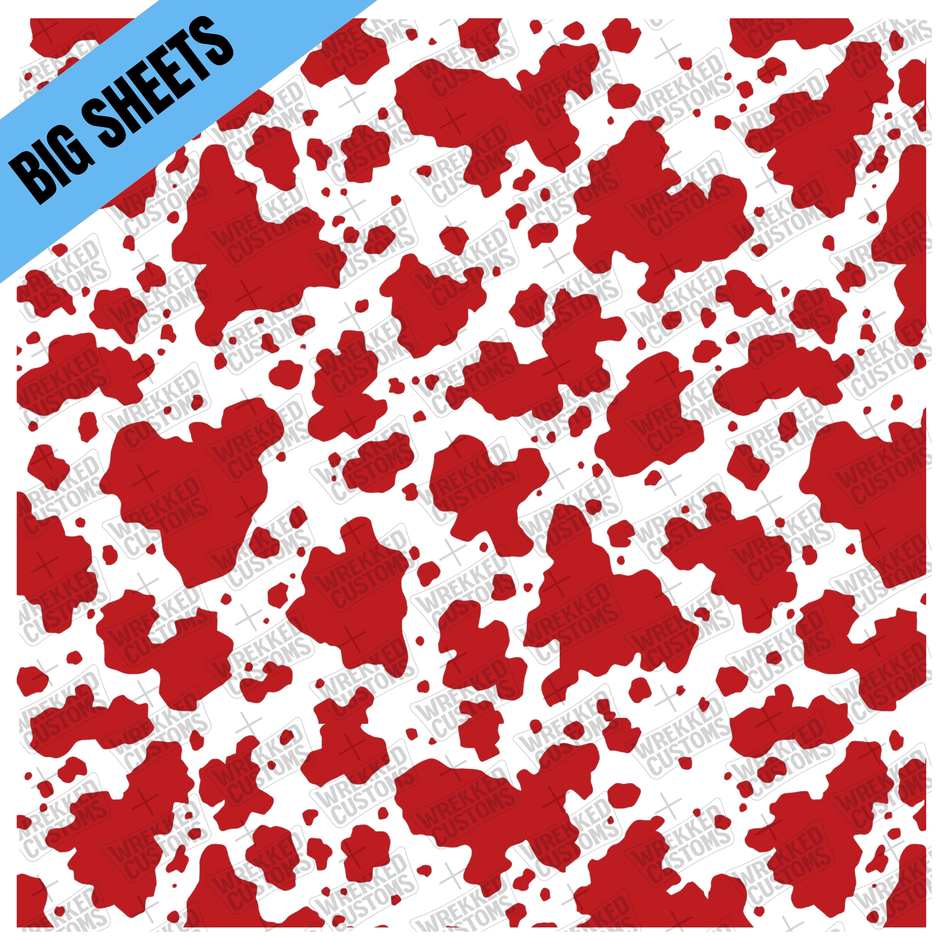 Red Cow Print (BS) – Wrekked Customs LLC