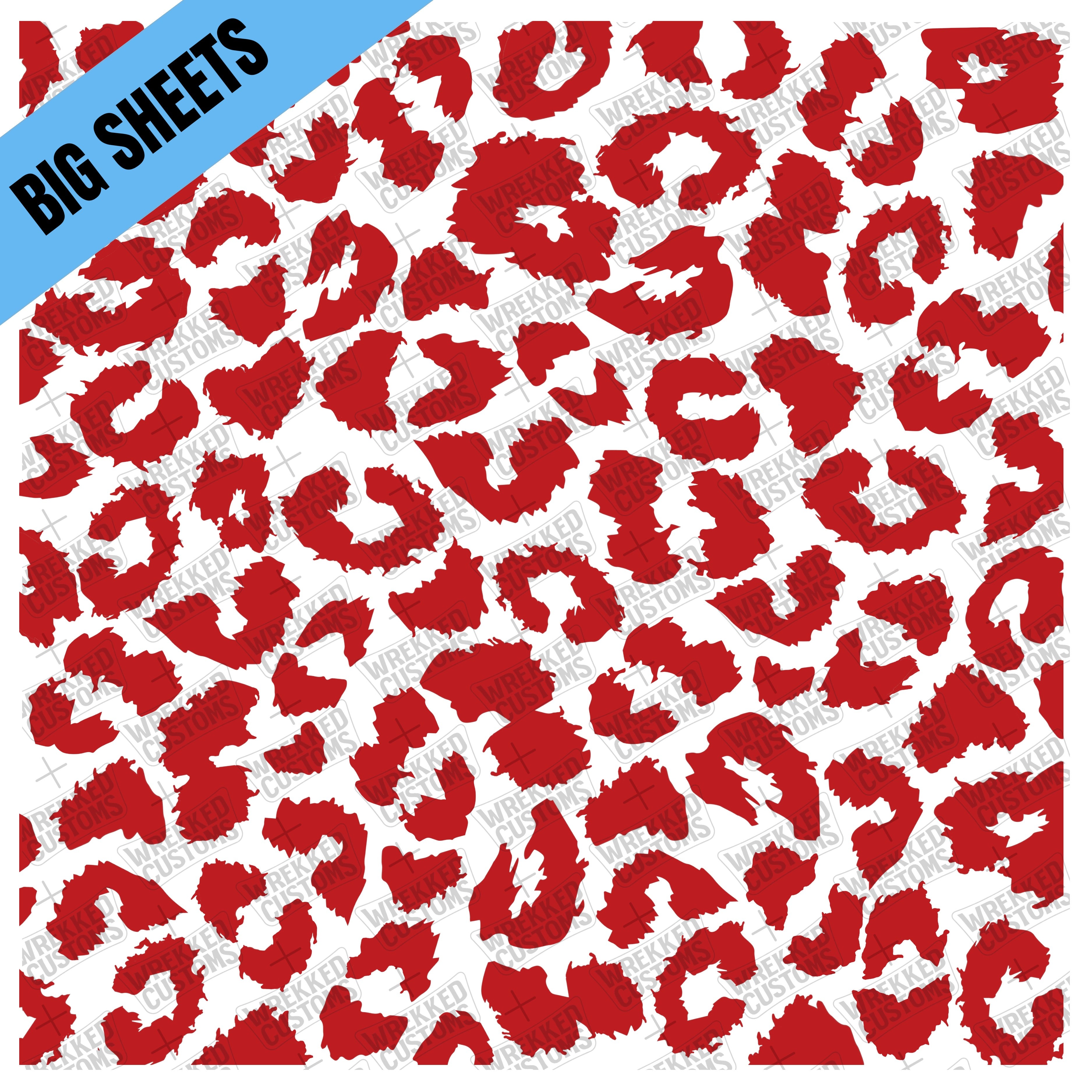 Red Leopard Print (BS) – Wrekked Customs LLC