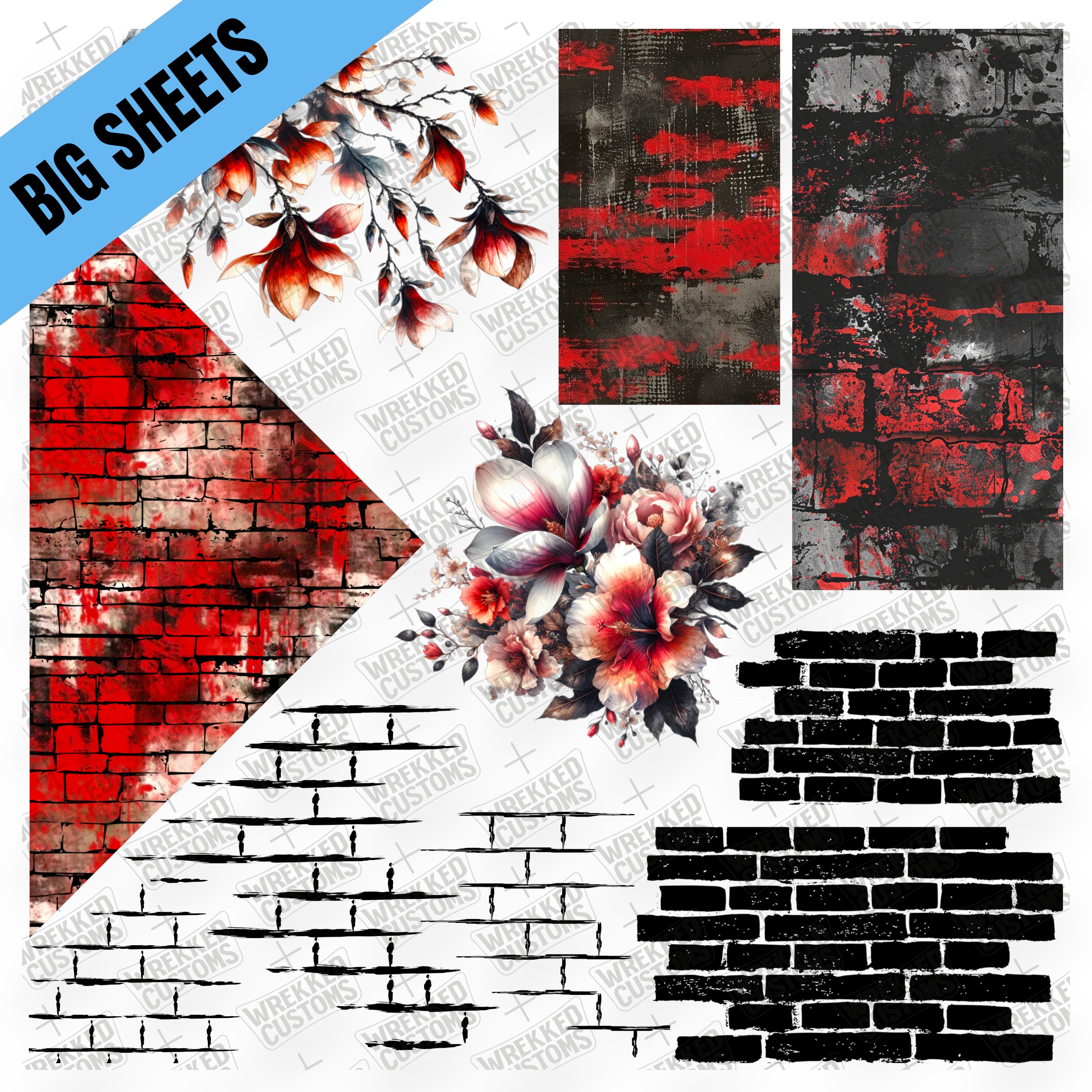Red Brick Mix (10x10) – Wrekked Customs LLC
