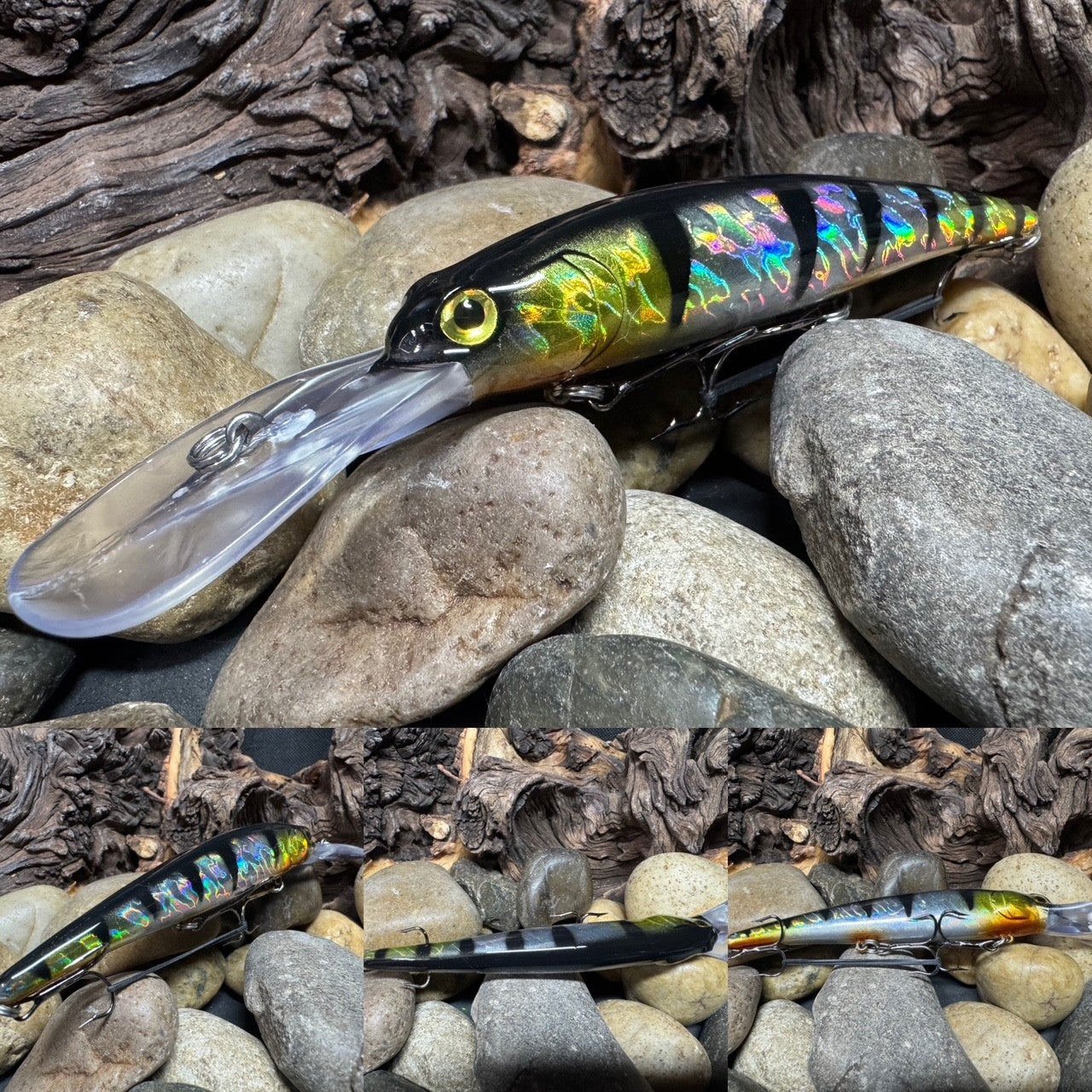 Dead Eye Crank Bait Holographic Black Perch – Wrekked Customs LLC