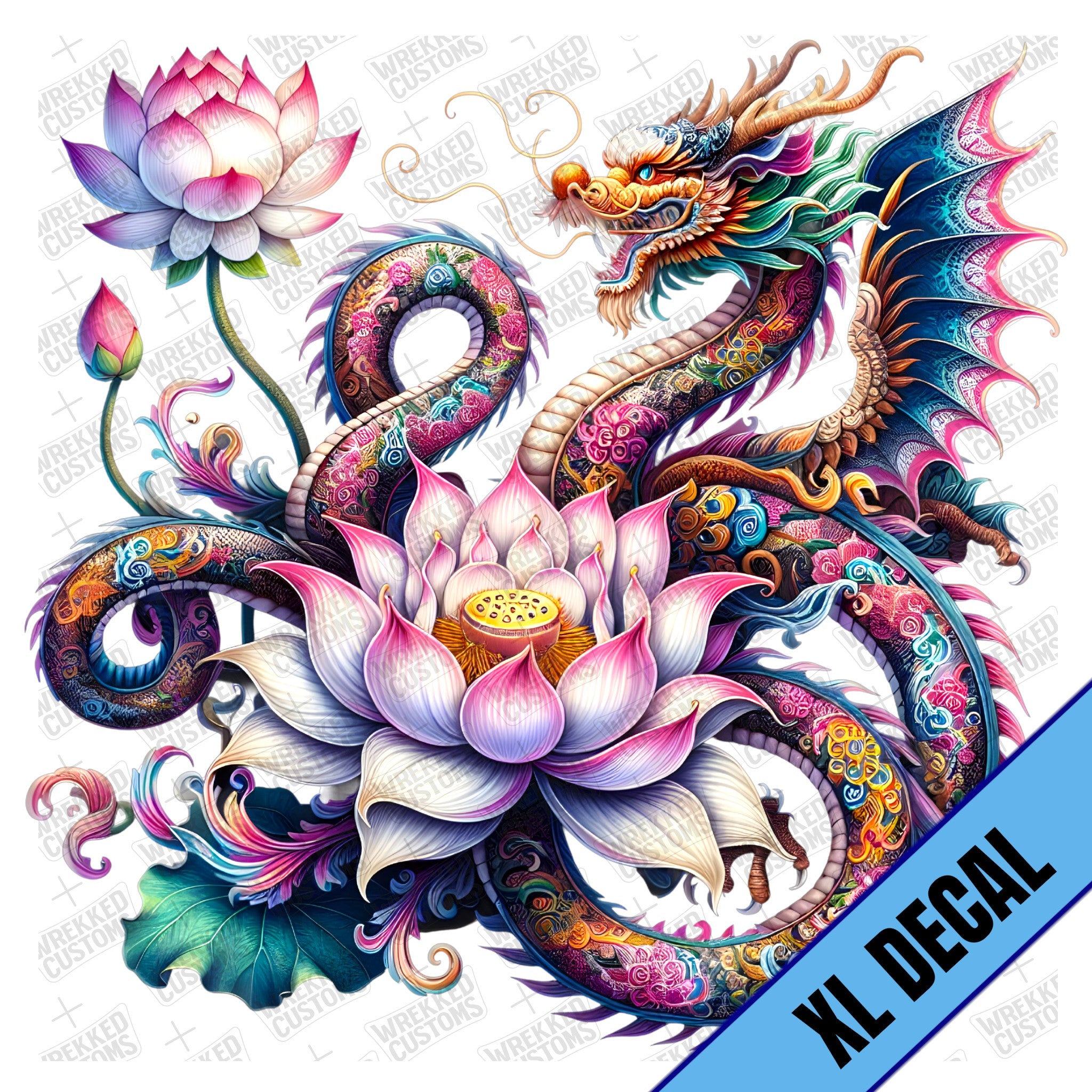 XL Lotus Dragon – Wrekked Customs LLC